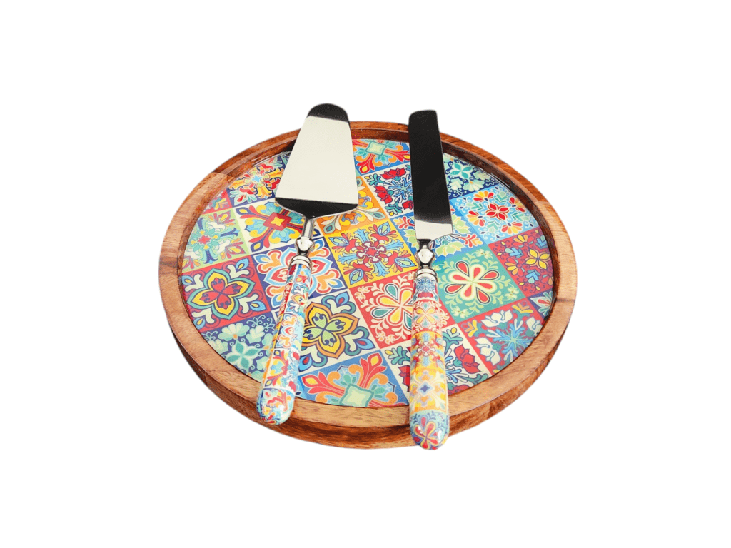 Cake Stand Set - Peranakan Colorful Collection - aeikyam.com